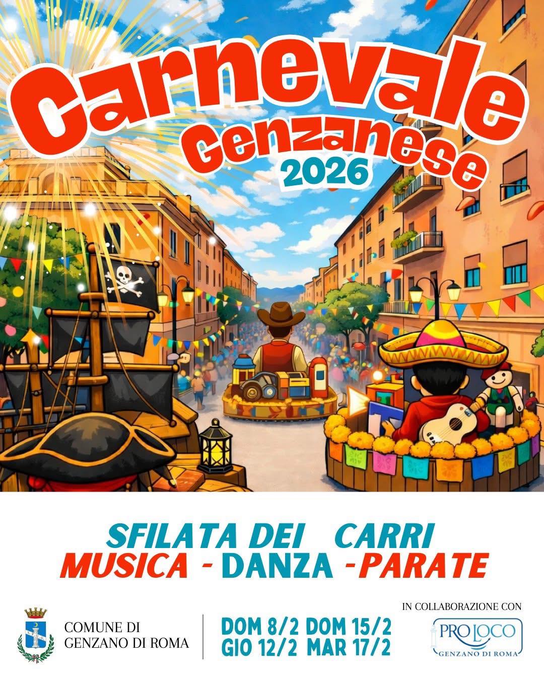 Genzano, partono domenica 8 Febbraio le 4 uscite del Carnevale ...