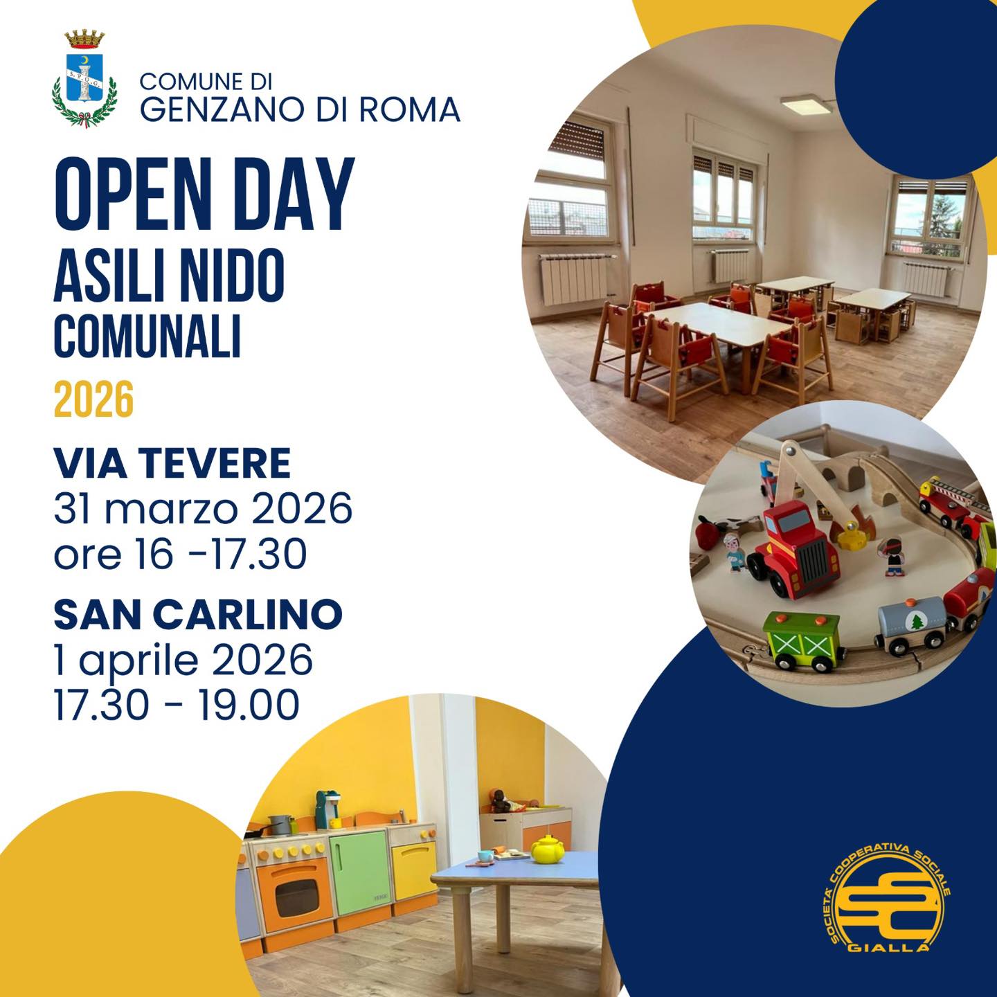 Genzano di Roma, open day asili nido comunali 2026 - Il Giornale dei ...